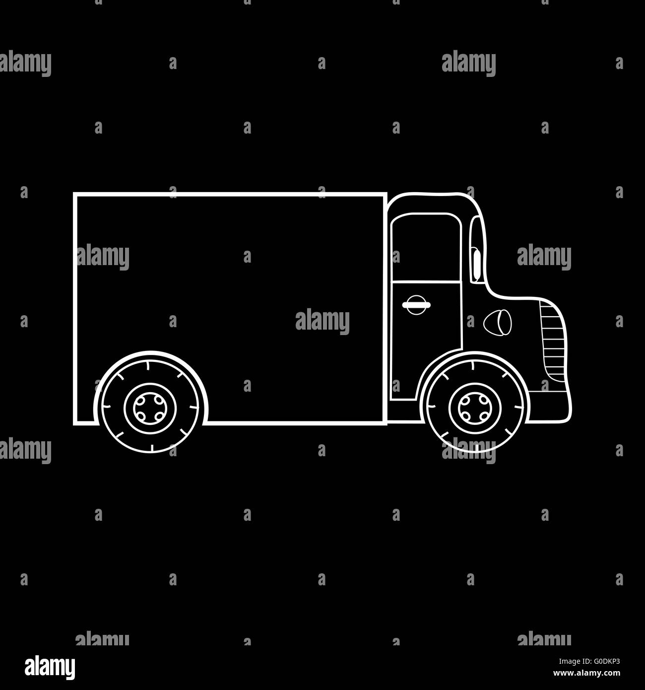 Small truck for transporting medium heavy loads Stock Photo - Alamy