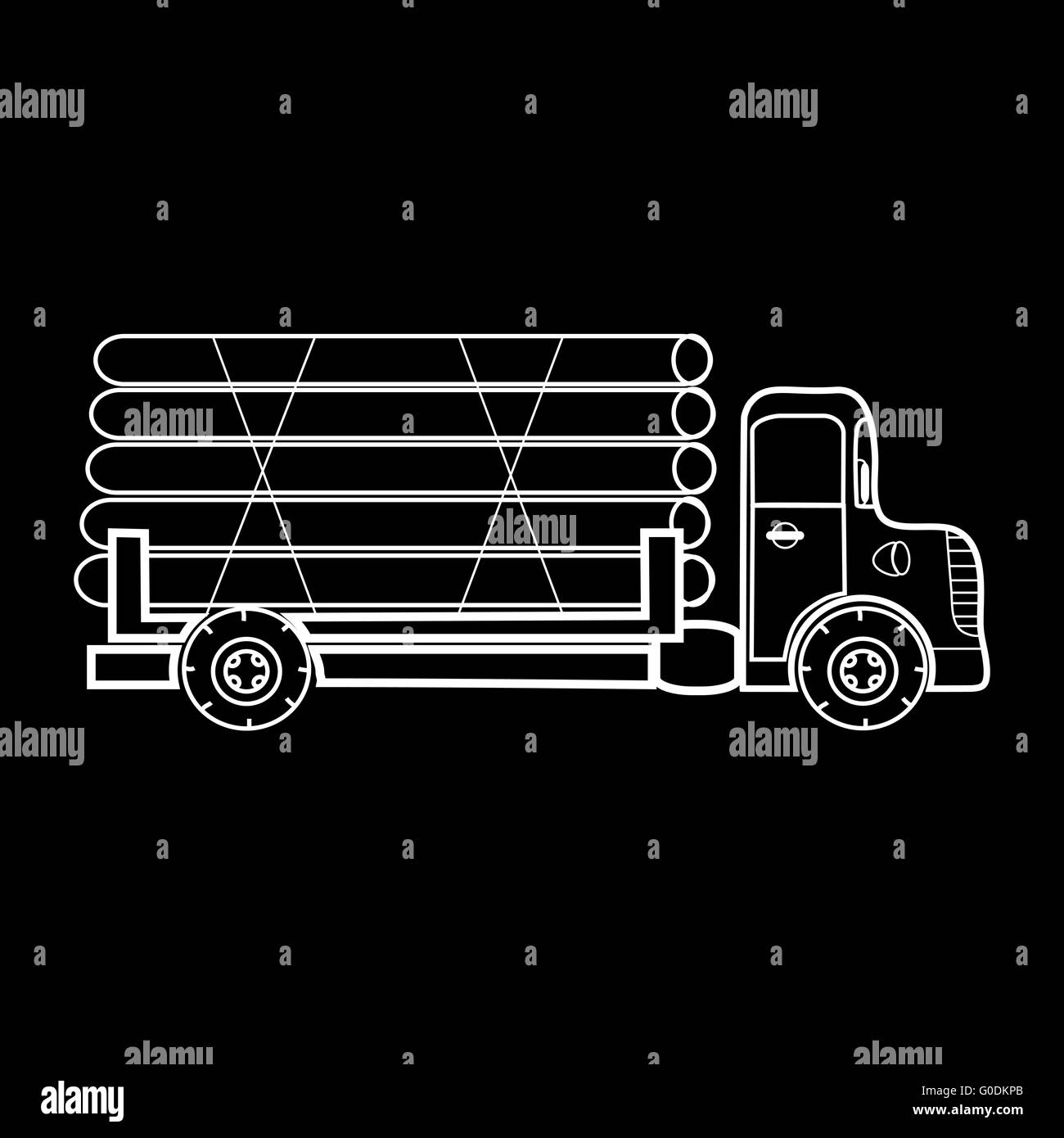 Log truck sign hi-res stock photography and images - Alamy