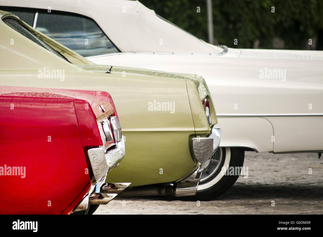 Detail of classic retro vintage cars closeup Stock Photo - Alamy