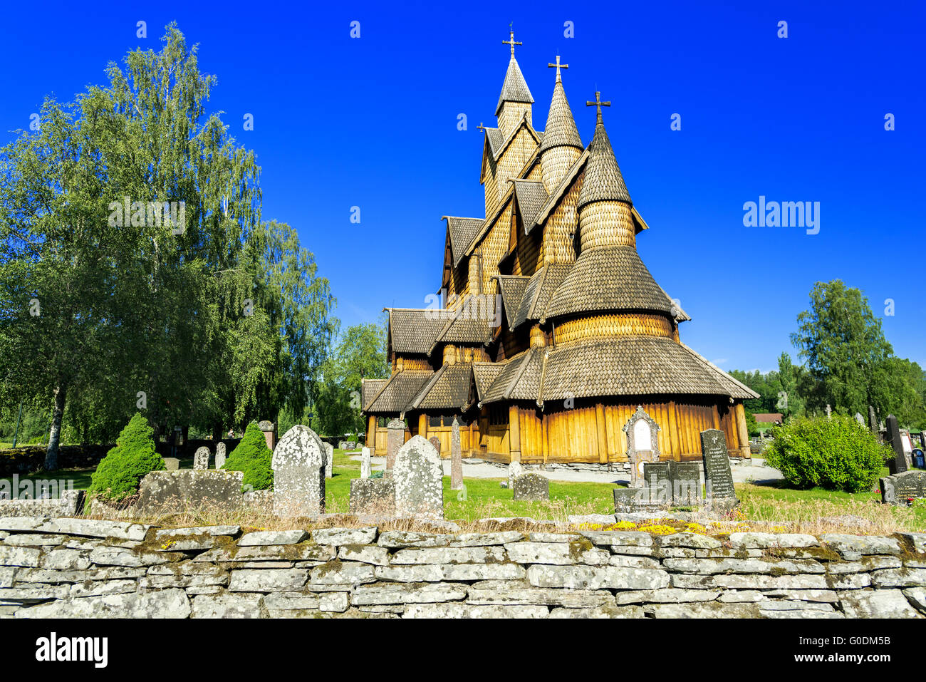 Stave Church at Heddal Stock Photo - Alamy