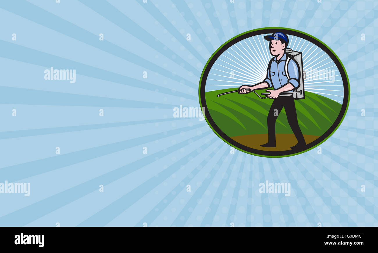 Fertilizer sprayer pump spraying cartoon hi-res stock photography and ...