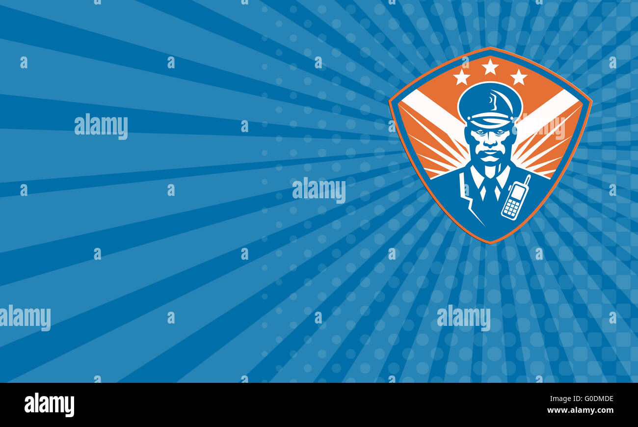 Business card Policeman Security Guard Police Officer Crest Stock Photo ...