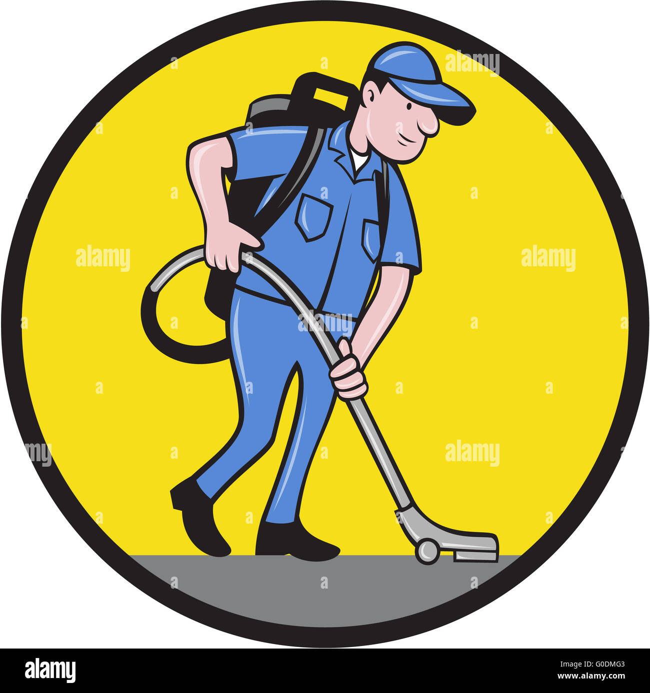 Janitor cartoon hi-res stock photography and images - Alamy