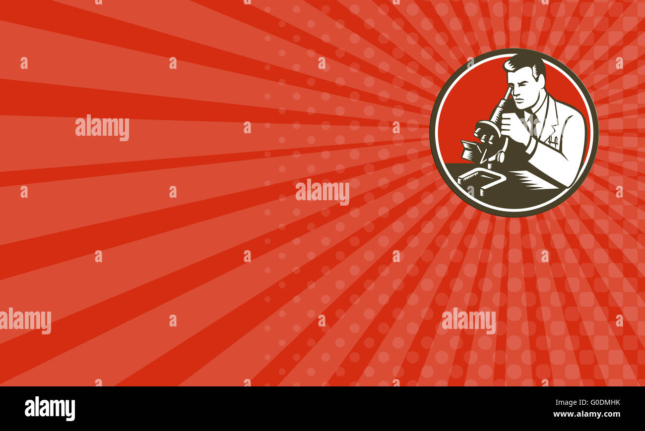 Business card illustration scientist laboratory hi-res stock ...