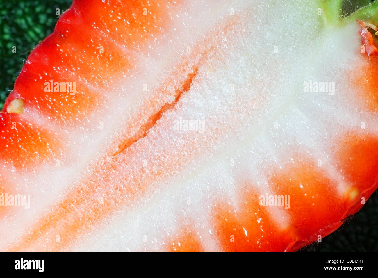 beautiful shape of a red juicy strawberries. macro Stock Photo - Alamy
