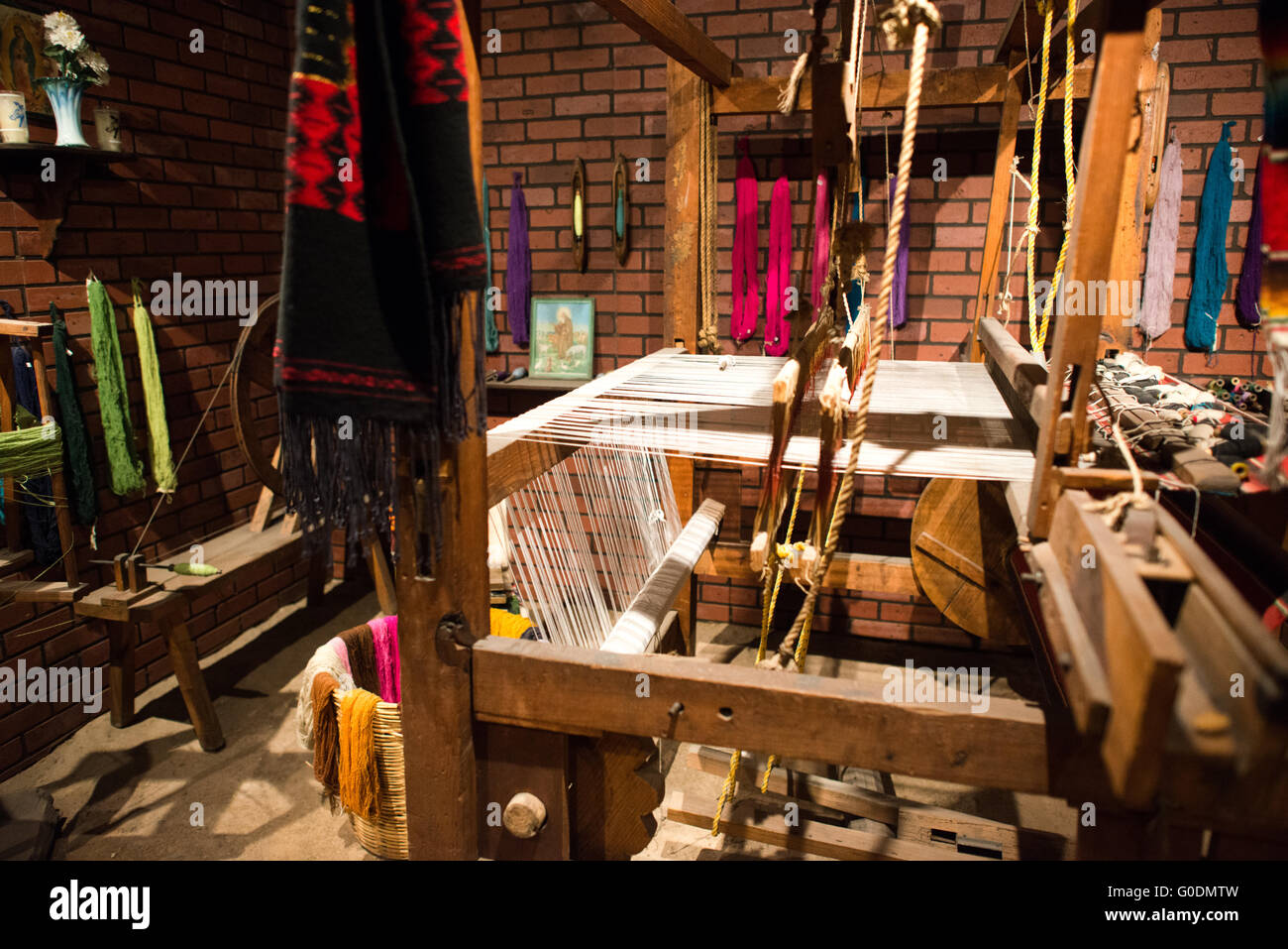 MEXICO CITY, Mexico — Traditional weaving looms from Tlaxcala are ...
