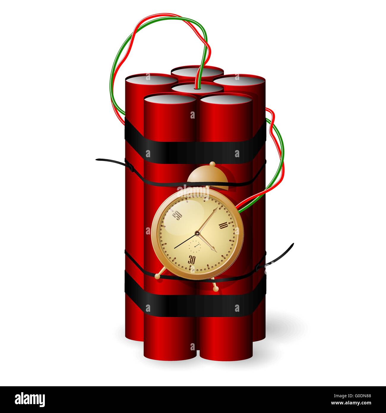 Bomb with clock timer icon isolated on white background Stock Vector ...