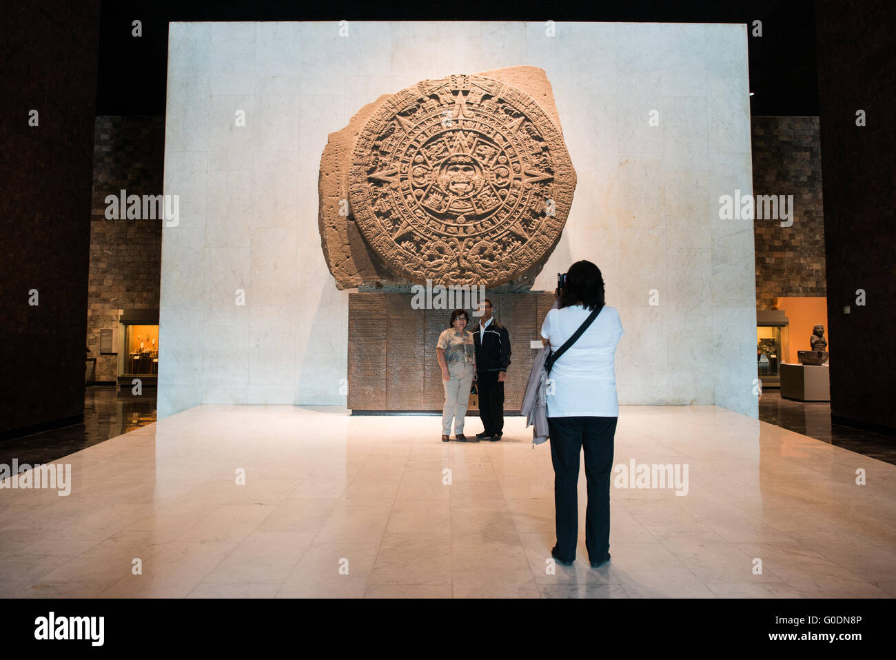 Aztec ceremonial disc hi-res stock photography and images - Alamy