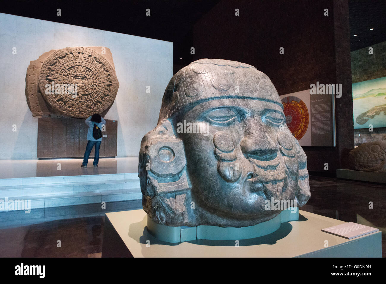 MEXICO CITY, Mexico — The Stone of the Sun, a massive Aztec ceremonial ...