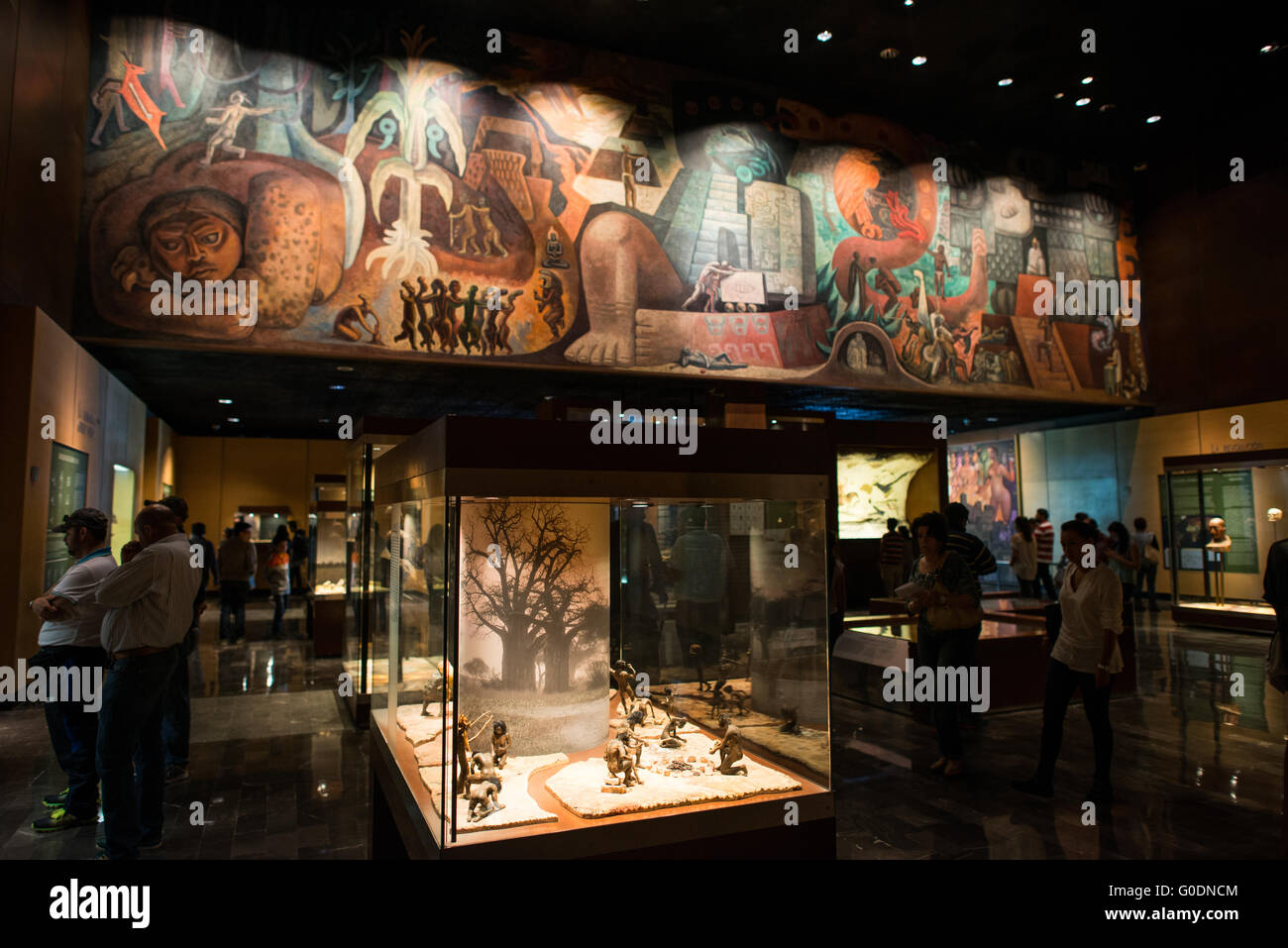 Mexico anthropological museum mural hi-res stock photography and images ...