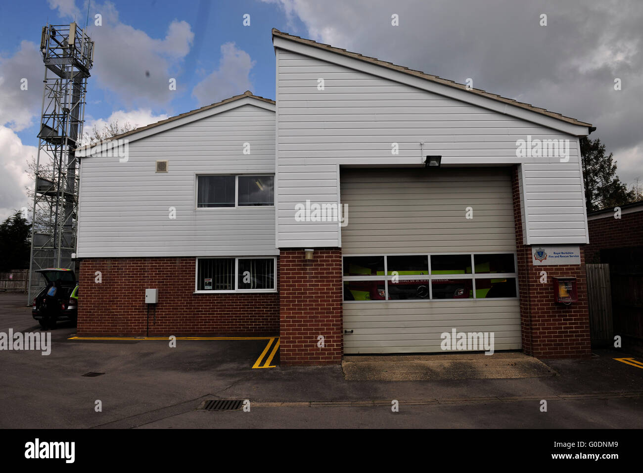 Fire Station, Mortimer Common, Reading, Berkshire, England Stock Photo ...