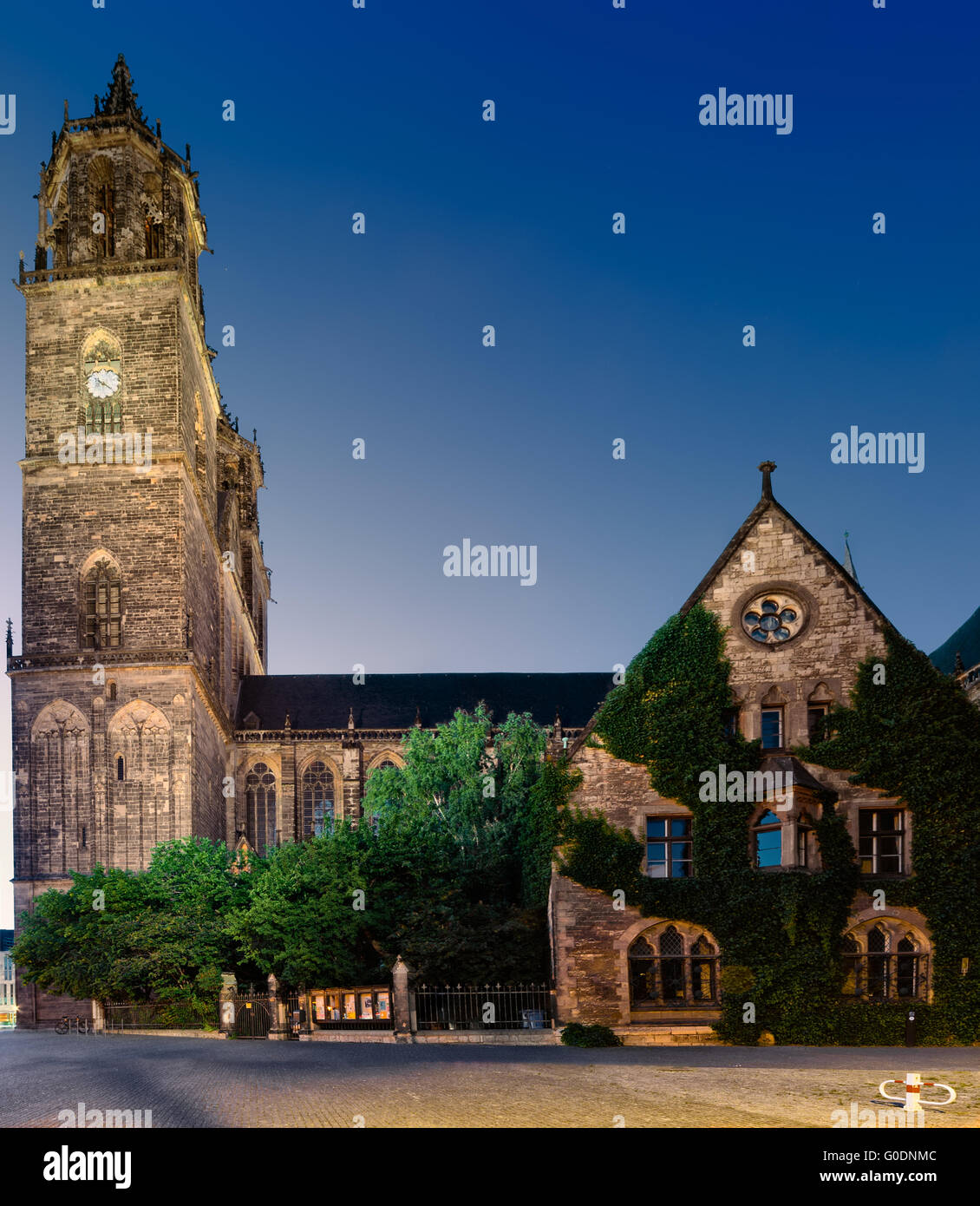 Tower of the magdeburg cathedral hi-res stock photography and images ...