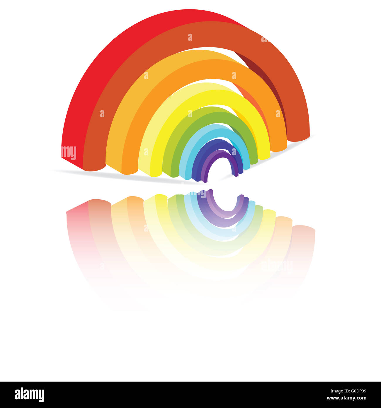 Rainbow arc shape Cut Out Stock Images & Pictures - Alamy