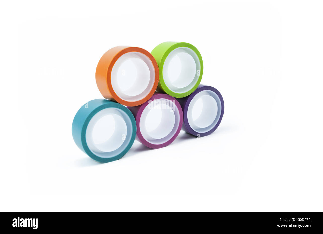 Multicolor Rolling Tapes Stock Photo - Alamy