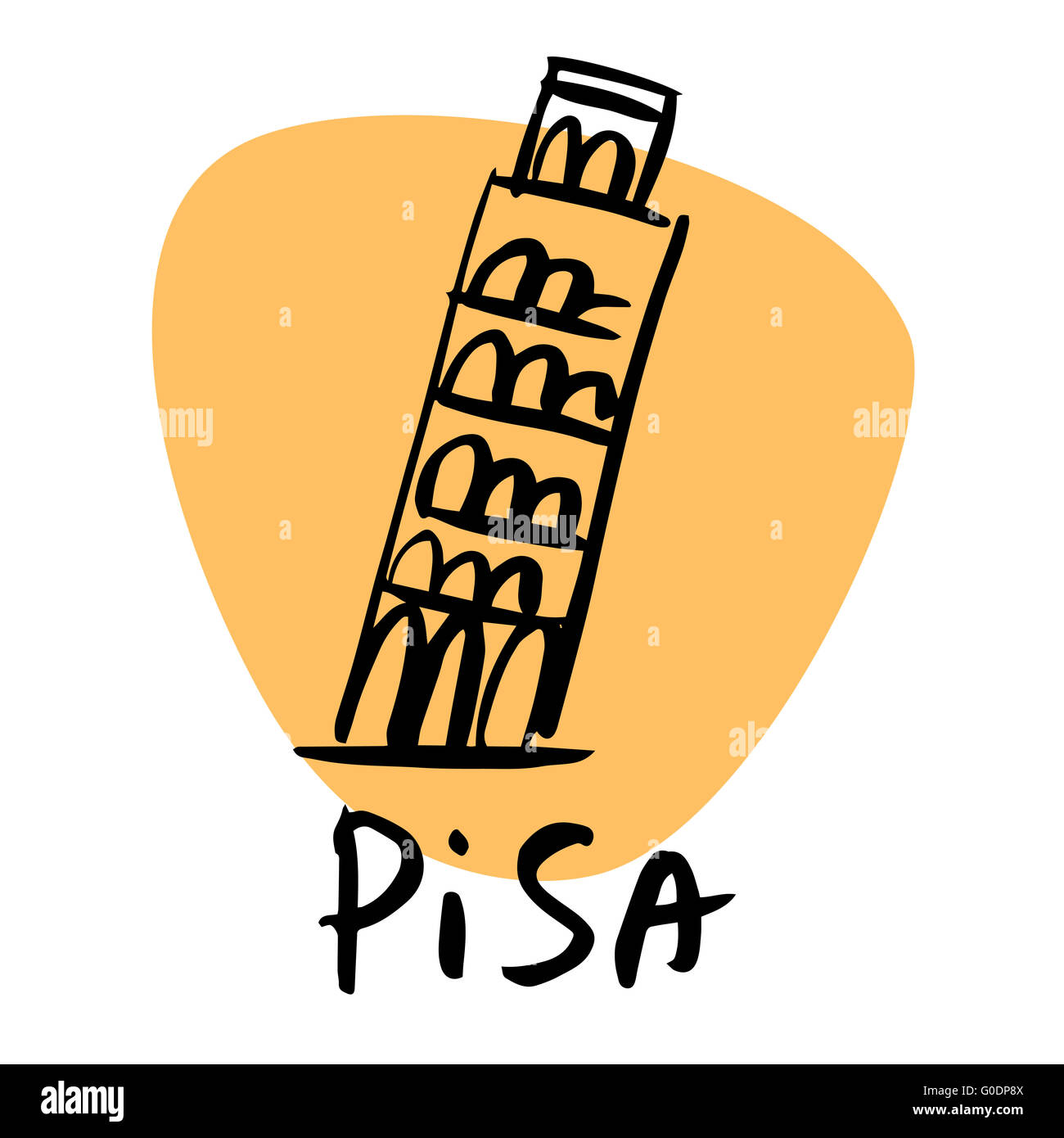 Line art italy Cut Out Stock Images & Pictures - Alamy