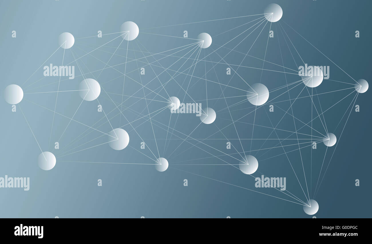abstract network illustration Stock Photo - Alamy