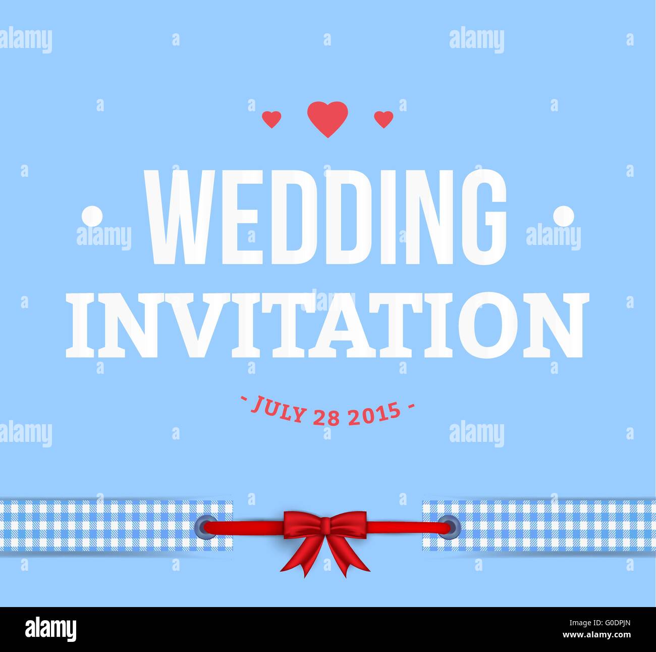 Cute Wedding Invitation Card Stock Vector Image & Art - Alamy