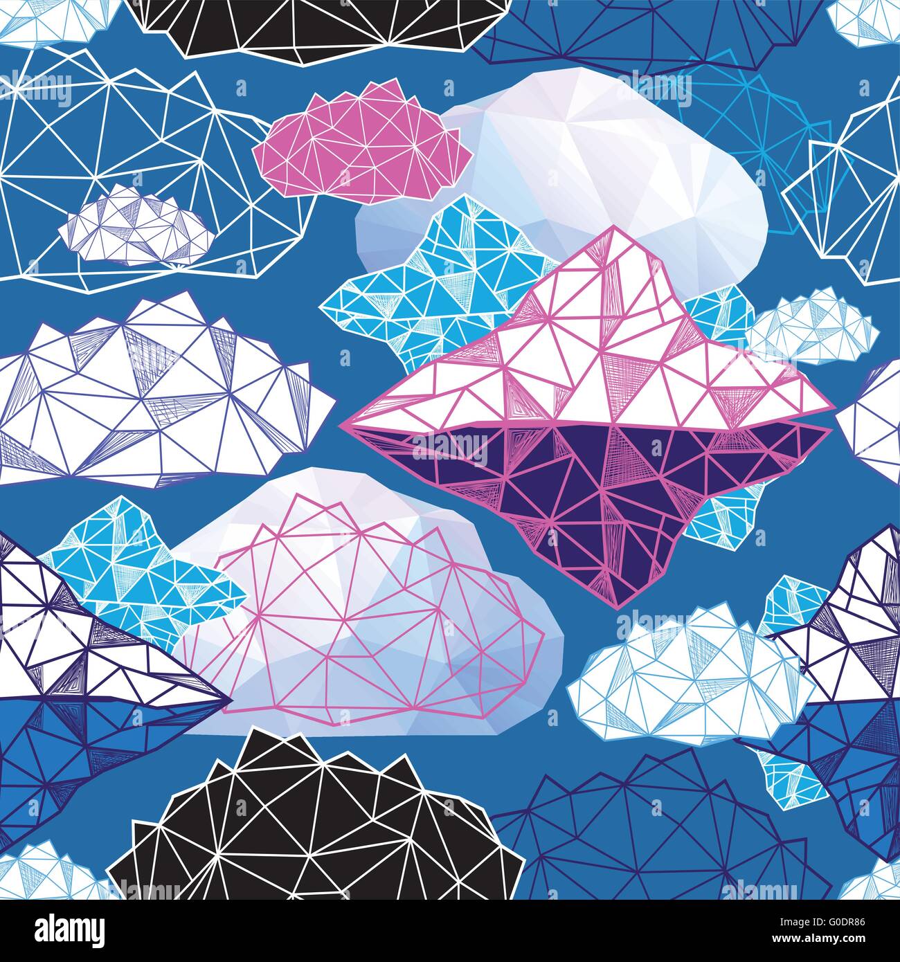 Vintage image of cloudy sky Stock Vector Images - Alamy