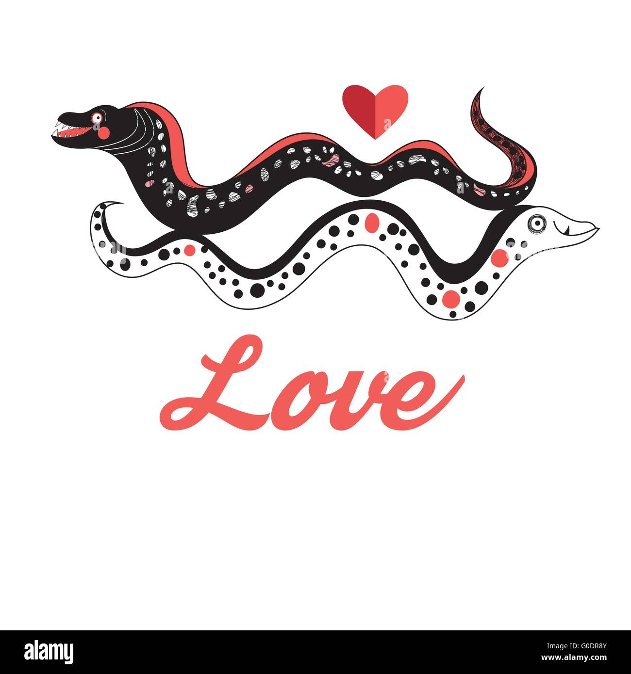 Moray teeth Stock Vector Images - Alamy