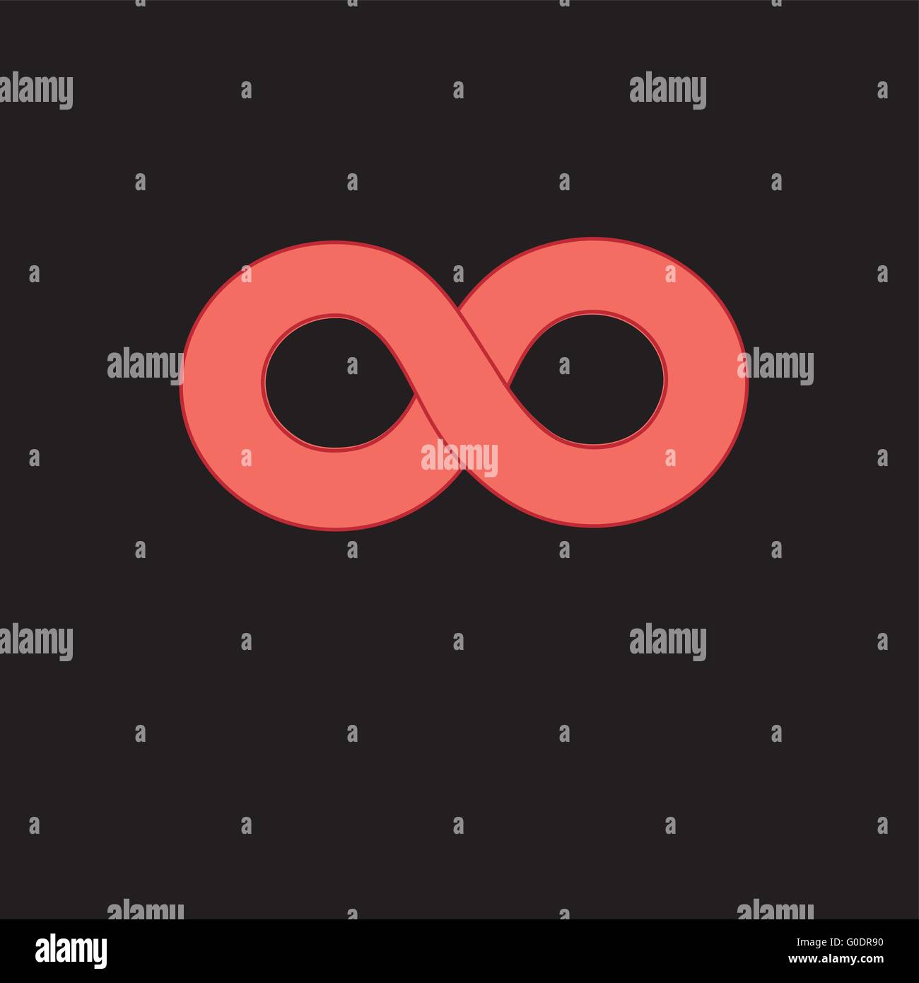 Red infinity sign Stock Vector Image & Art - Alamy