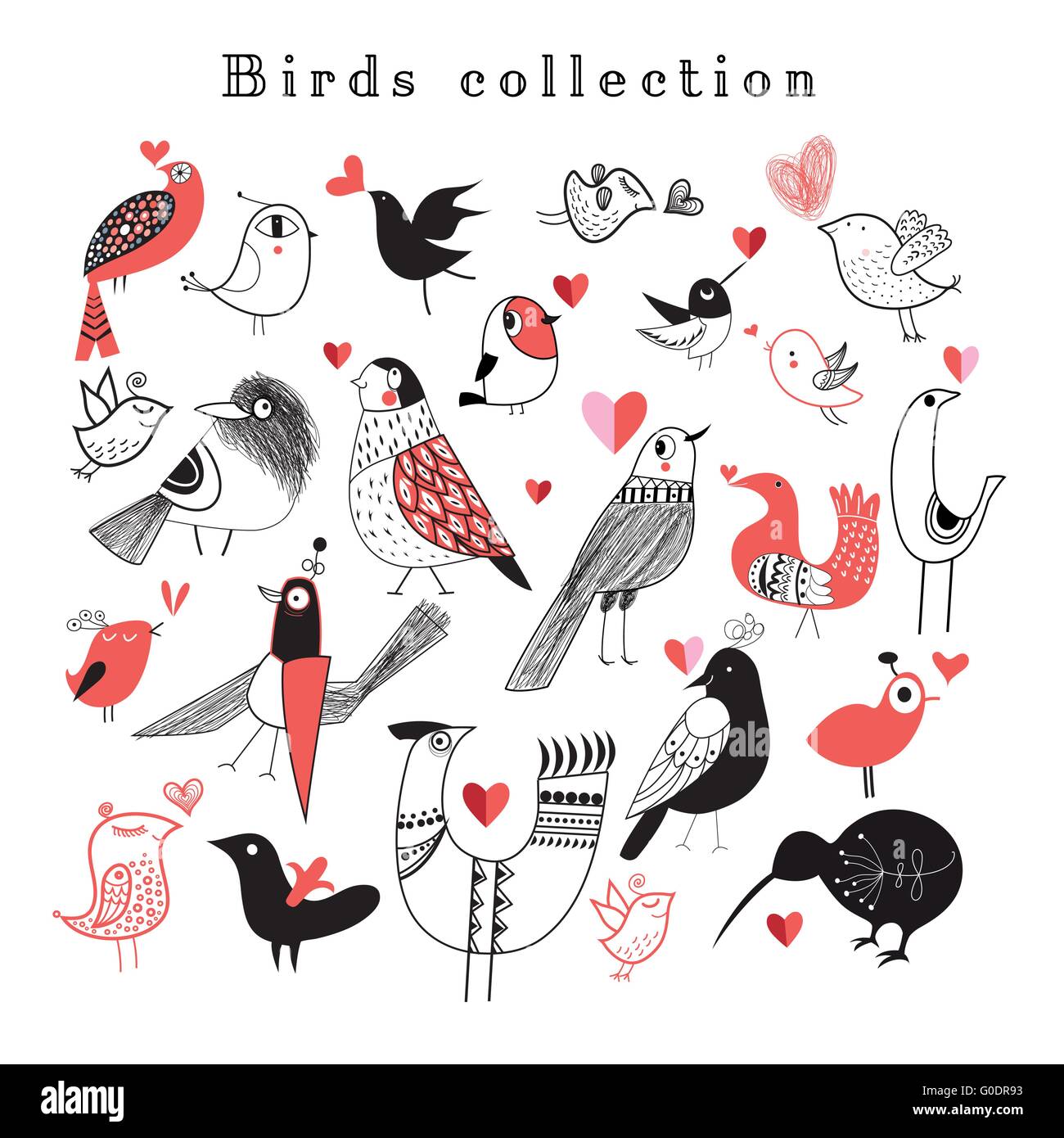 Bright set of birds Stock Vector Image & Art - Alamy