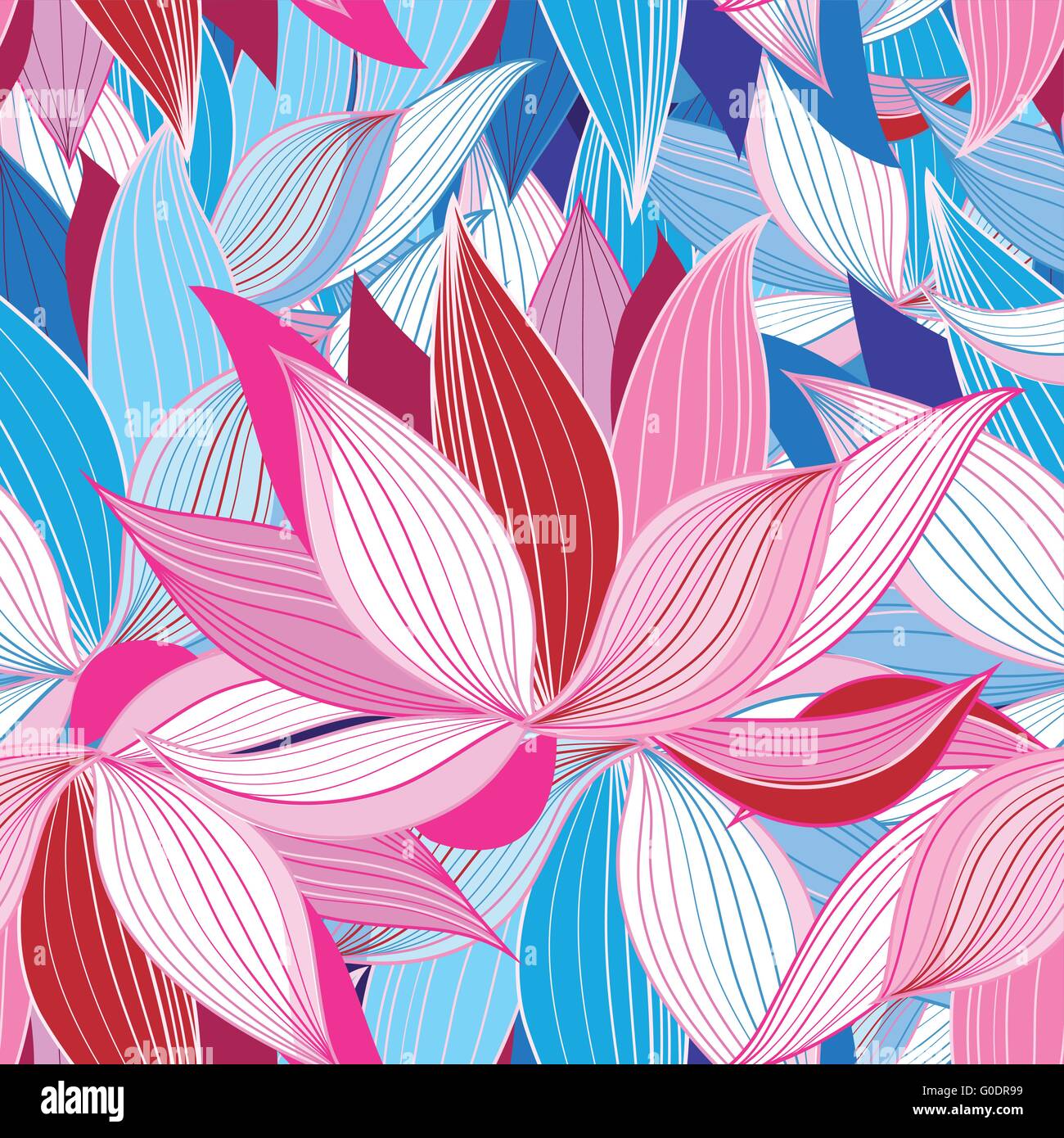 Beautiful lotus flower pattern Stock Vector Image & Art - Alamy
