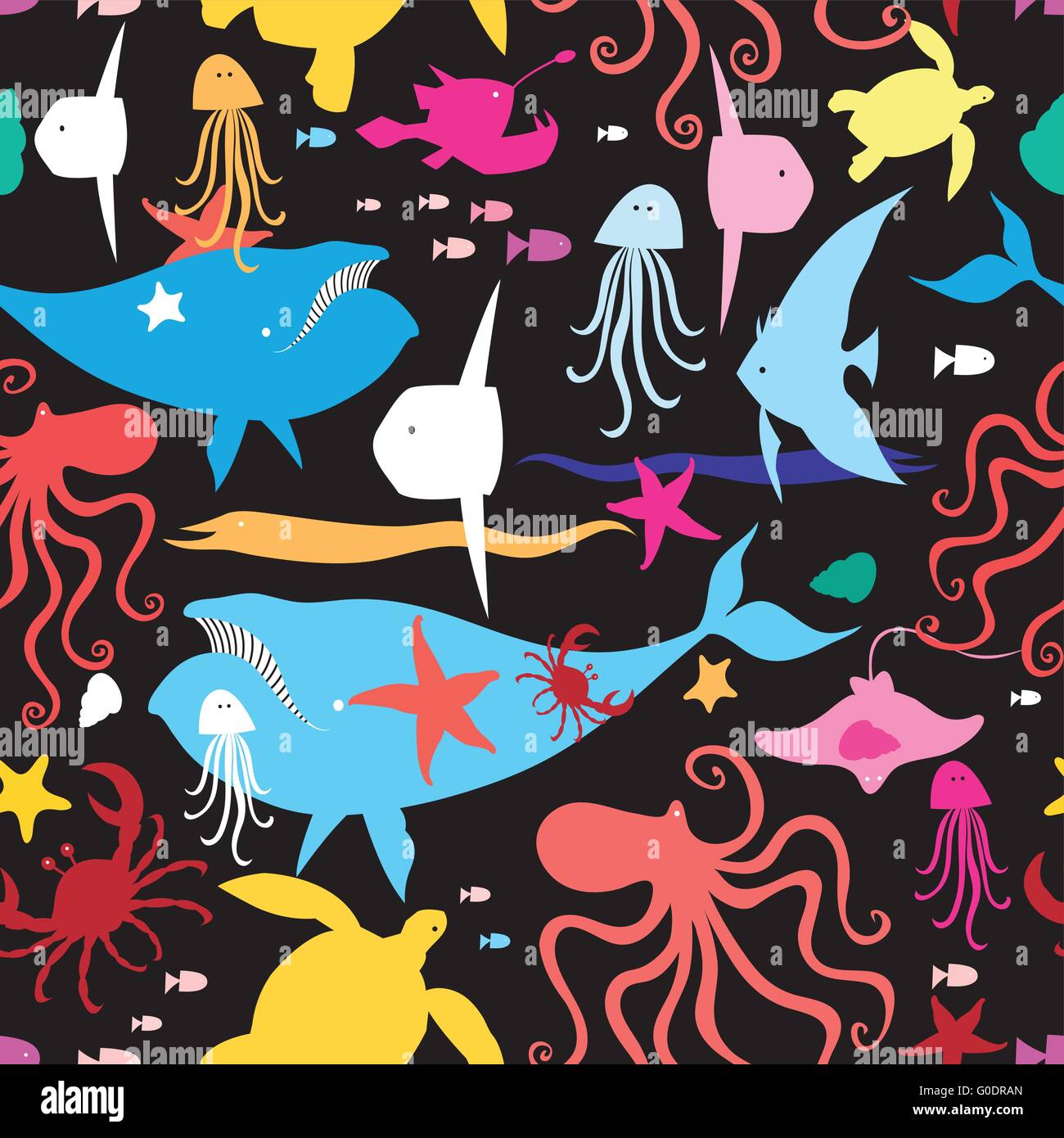 Marine life sample Stock Vector Images - Alamy