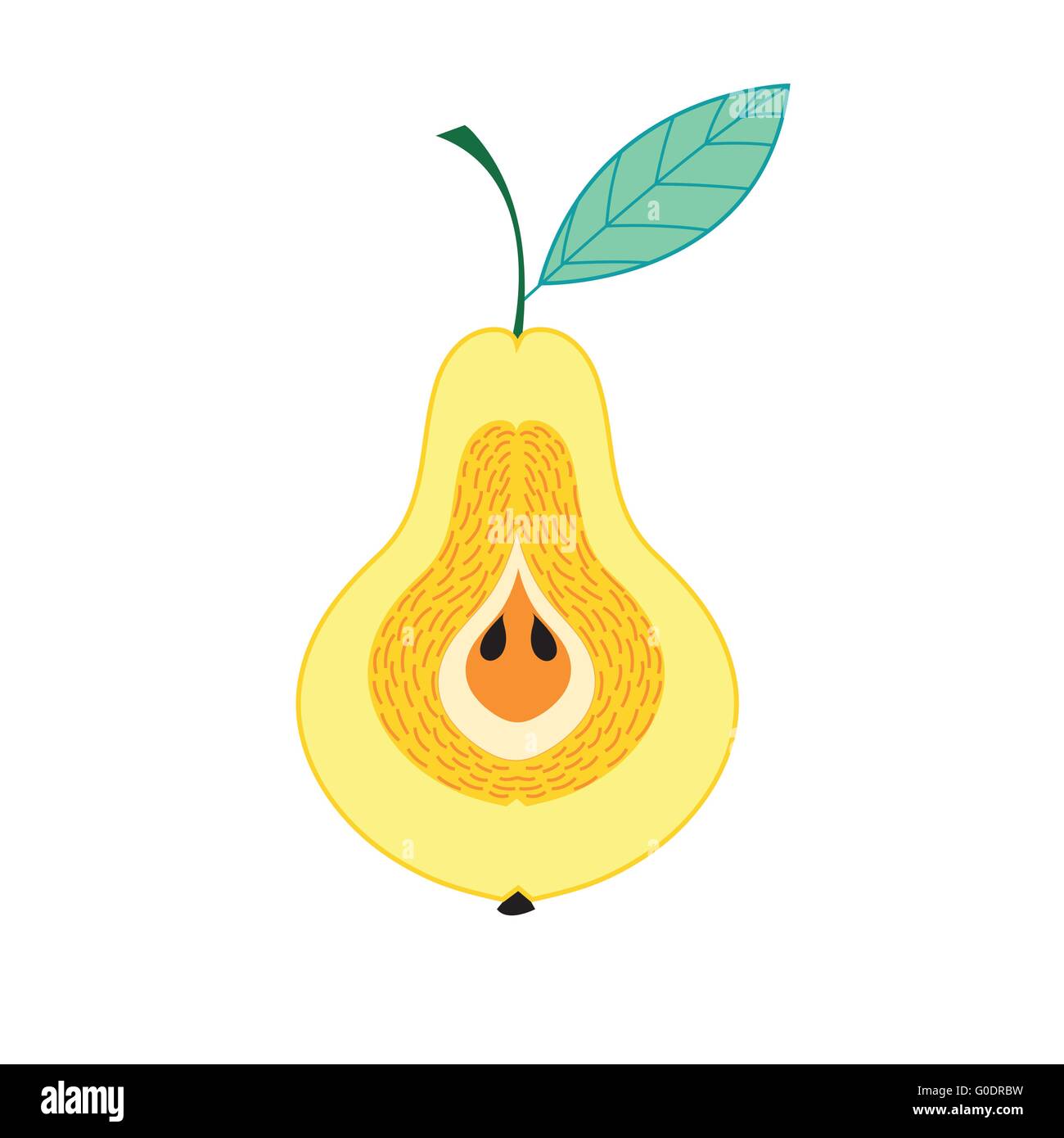 Graphic symbol of a pear Stock Vector Image & Art - Alamy