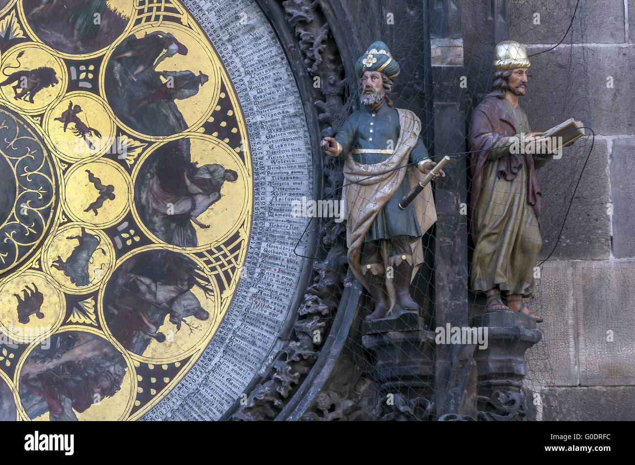 Astronomical clock calendar hi-res stock photography and images - Alamy