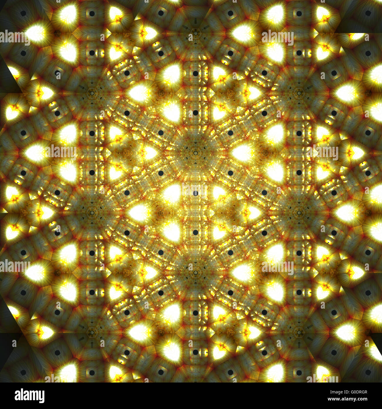 Digital Illustration of a kaleidoscopic Pattern Stock Photo - Alamy