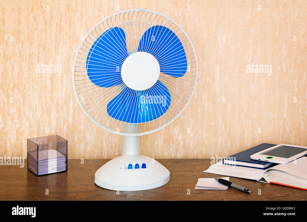 Fan on office desk hi-res stock photography and images - Alamy