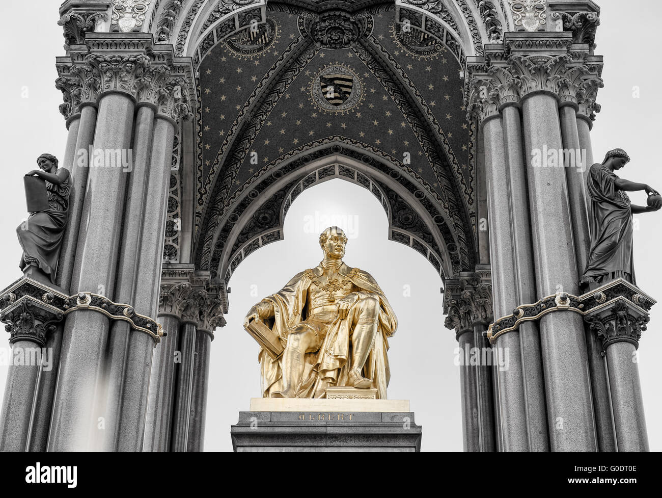 Royal Albert Memorial monument statue gold commissioned by Queen ...