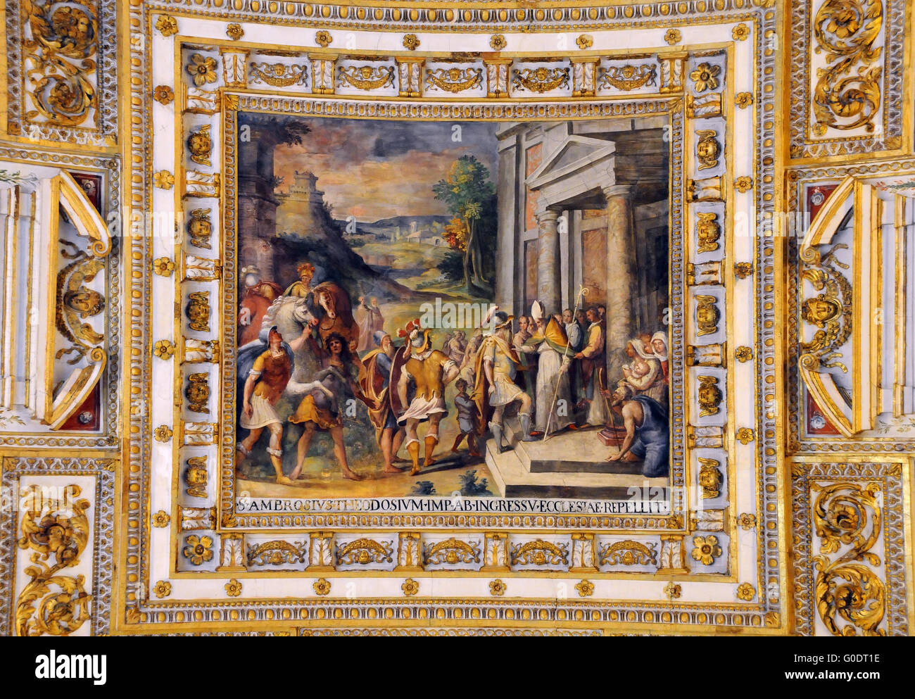 Gallery Ceiling in the Vatican Museum Stock Photo - Alamy