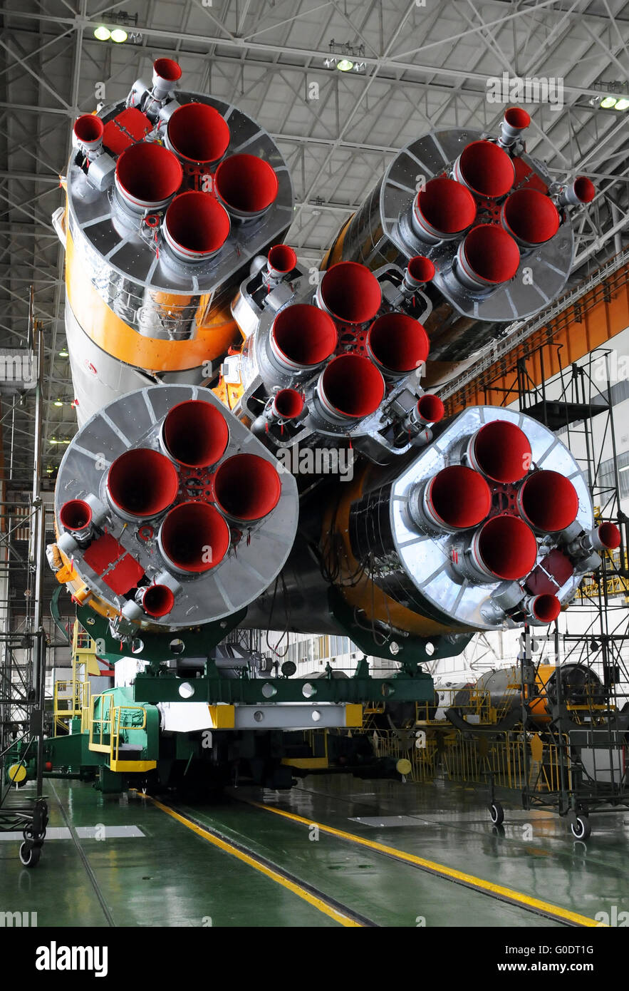 Soyuz Rocket and Soyuz Spacecraft in Baikonur Stock Photo - Alamy