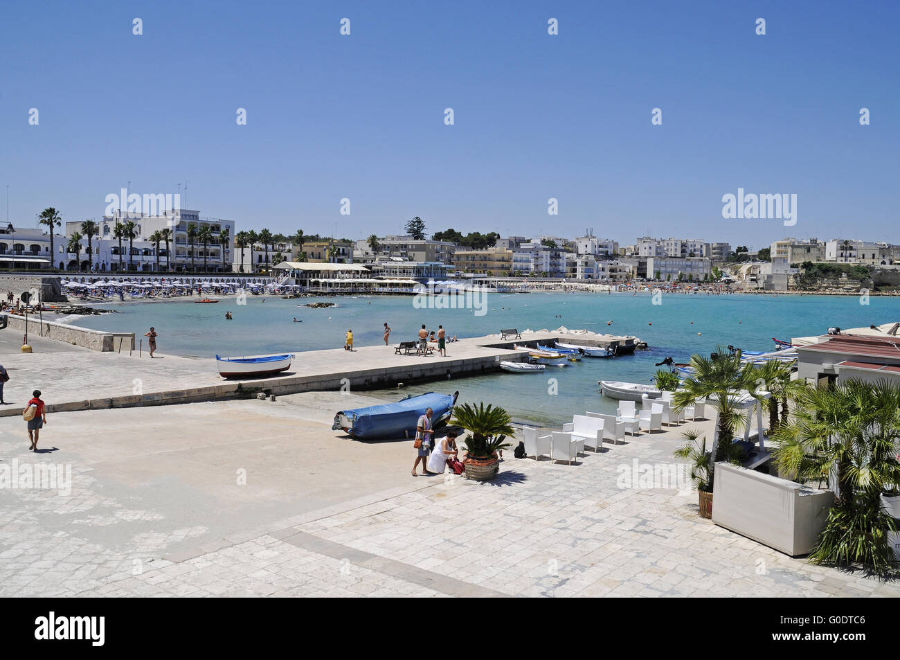 waterside promenade, Otranto, Italy Stock Photo - Alamy