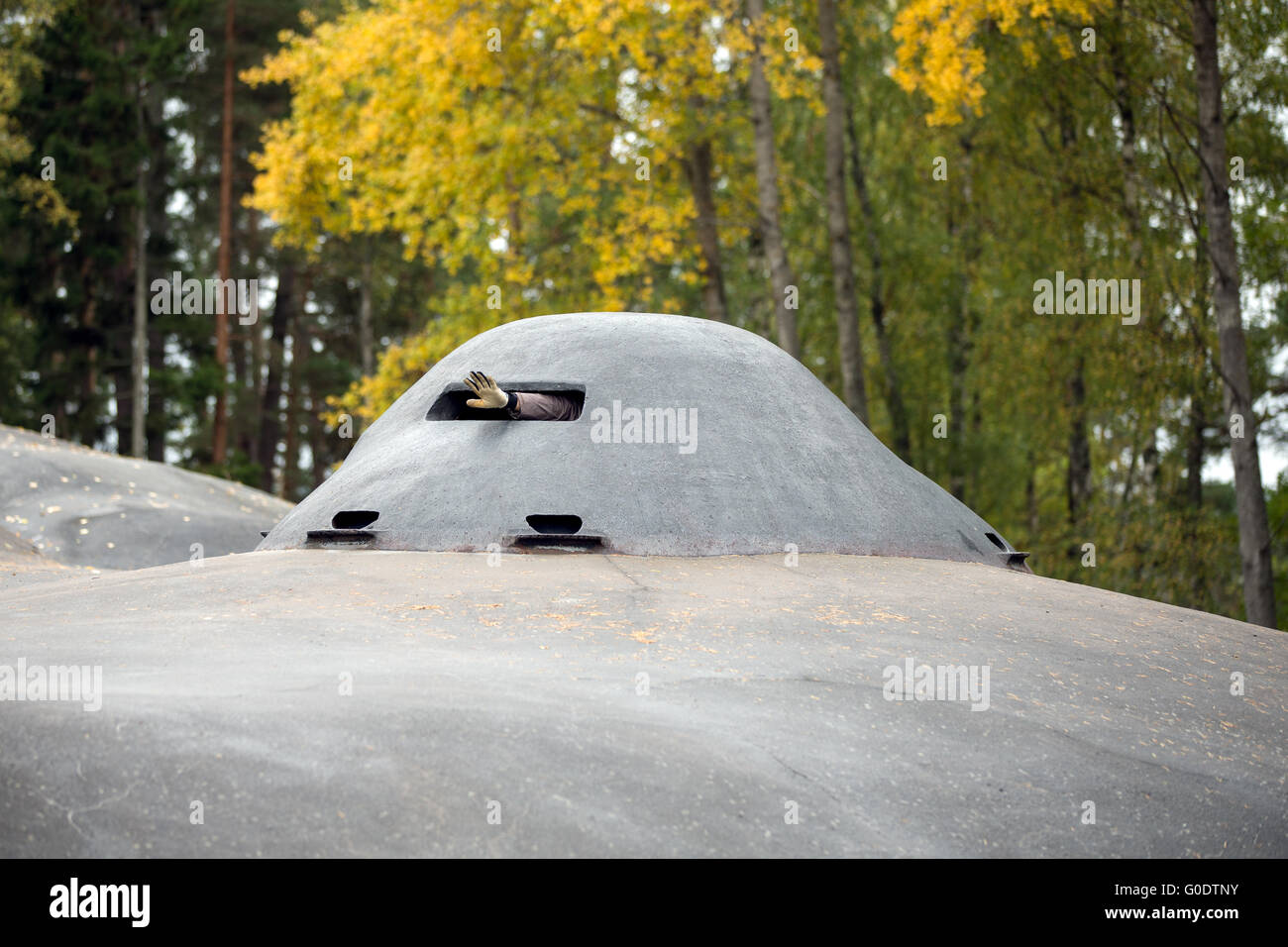 Swedish bunker from the great war Stock Photo - Alamy