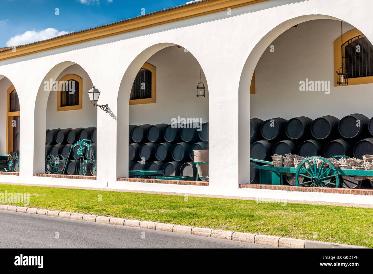 Wooden portico hi-res stock photography and images - Alamy