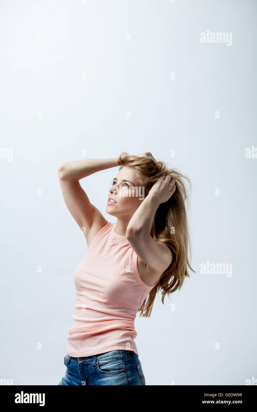 Girl positive hi-res stock photography and images - Alamy