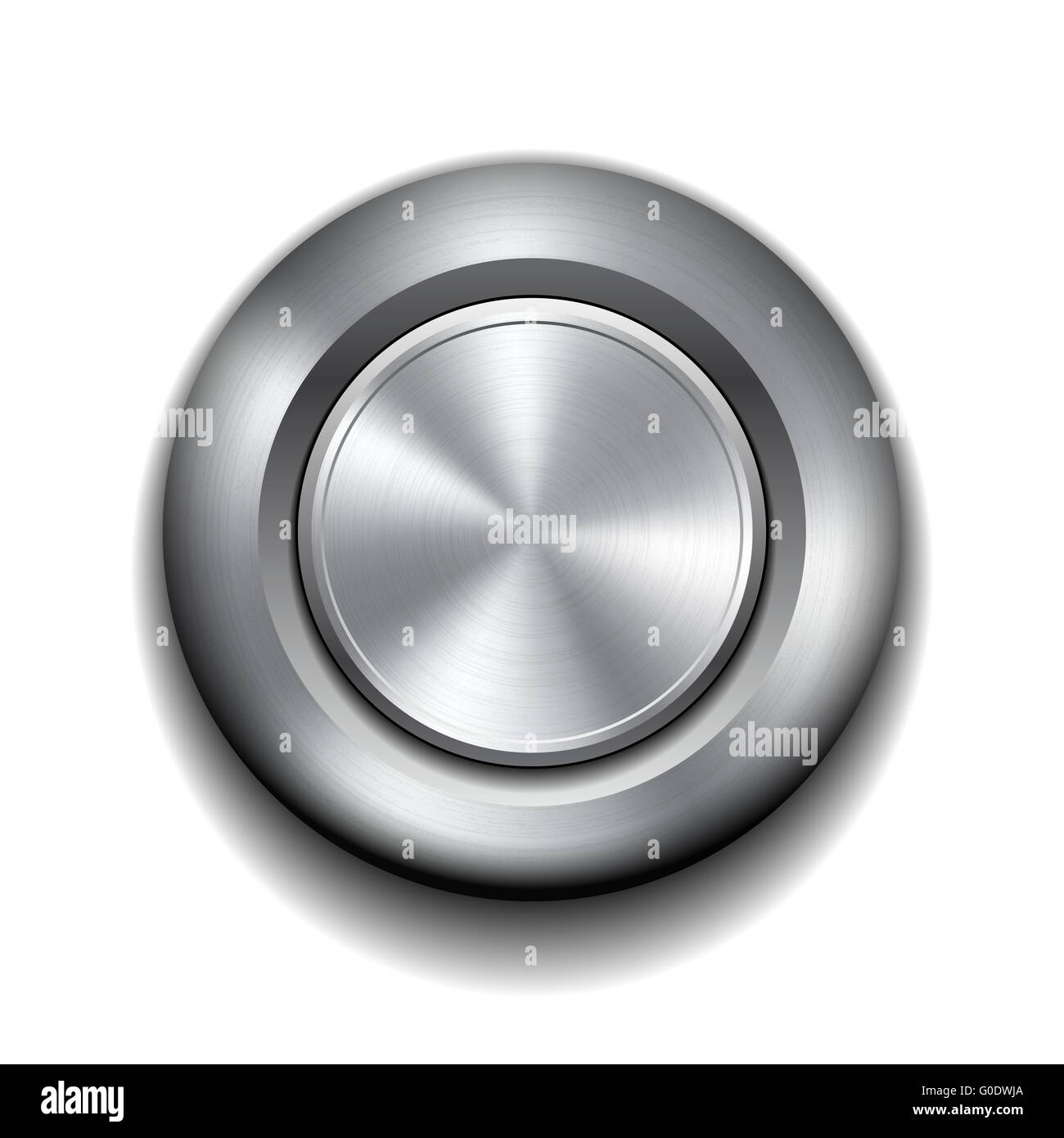 Realistic metal button Stock Photo - Alamy