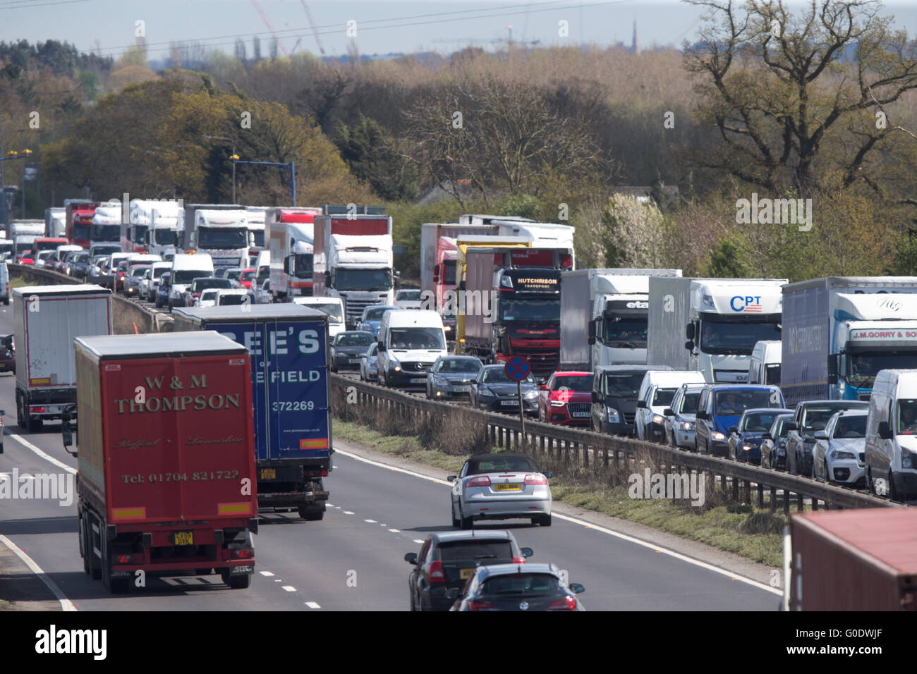 Lorries traffic on a14 hi-res stock photography and images - Alamy