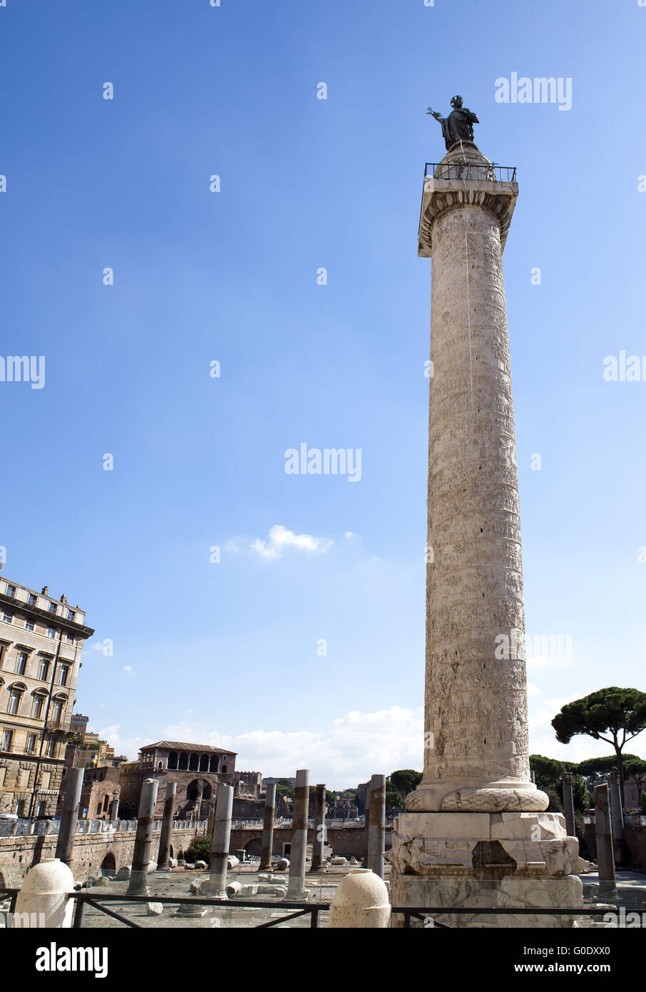 Italy. Rome. Trojan column Stock Photo - Alamy