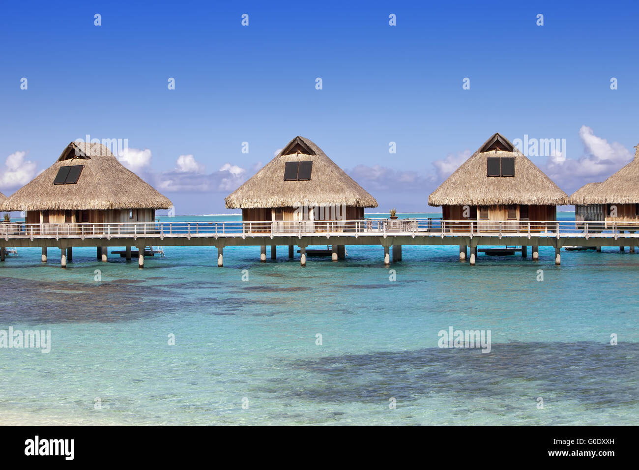 Tropical Island Huts