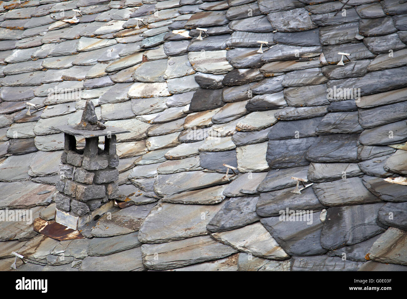 Antique slate roof hi-res stock photography and images - Alamy