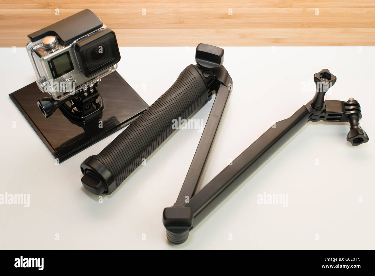 Action Camera and Accessories Stock Photo - Alamy