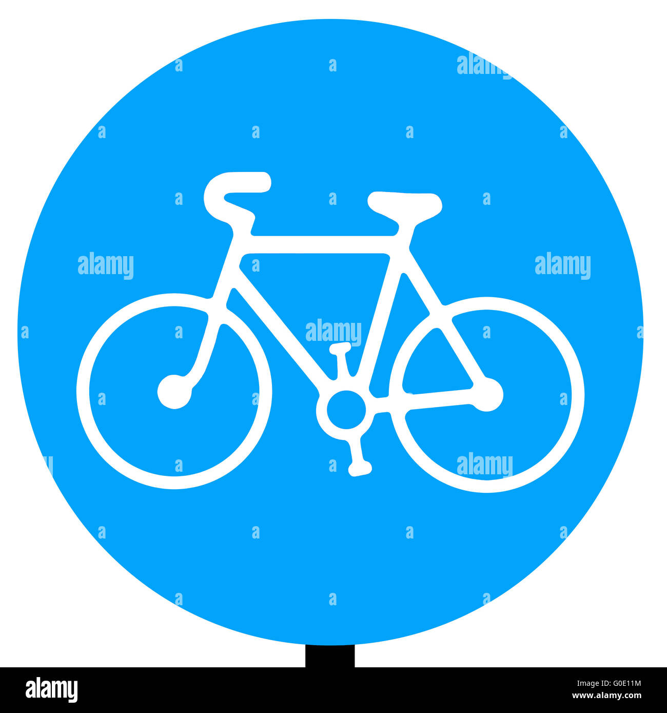 Route to be used by pedal cycles only traffic sign Stock Photo - Alamy