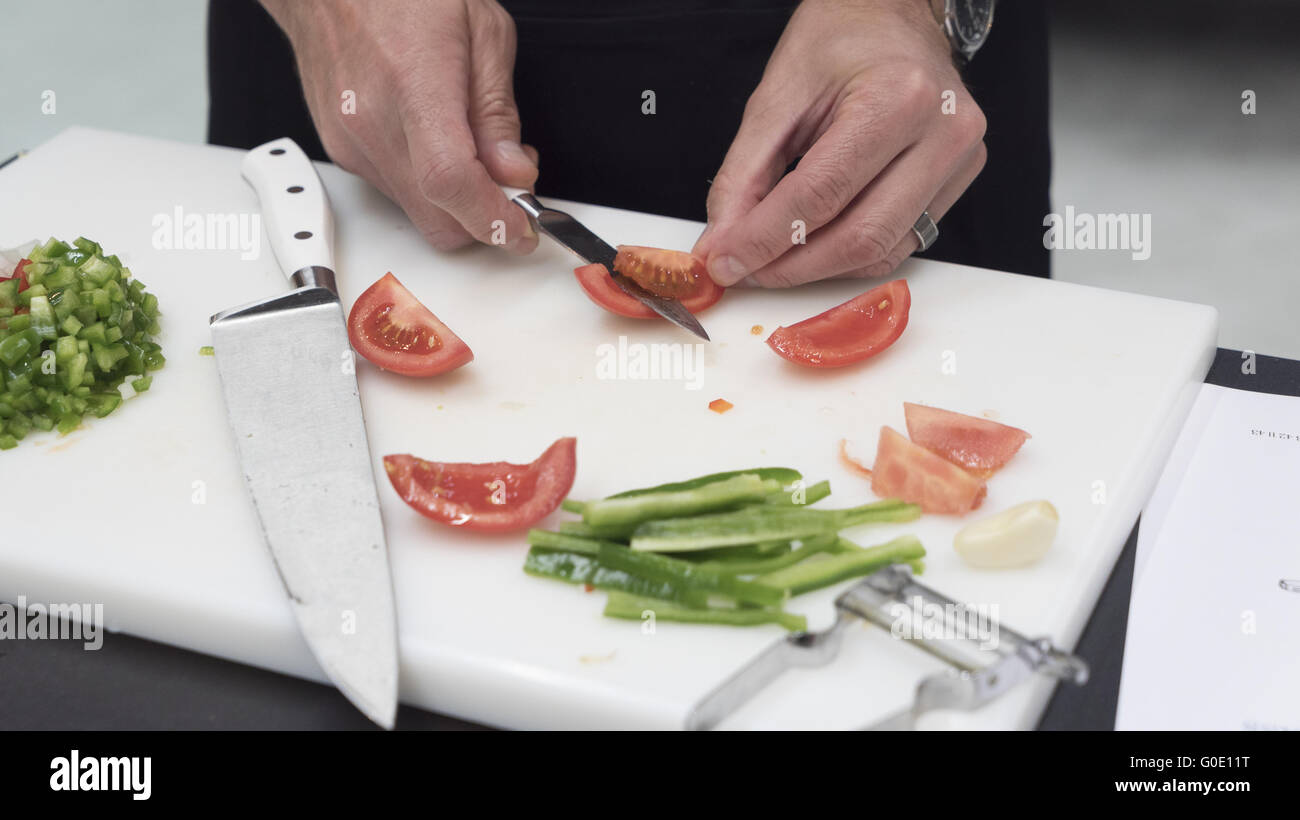 San Sebastian Food Cooking Class Stock Photo - Alamy