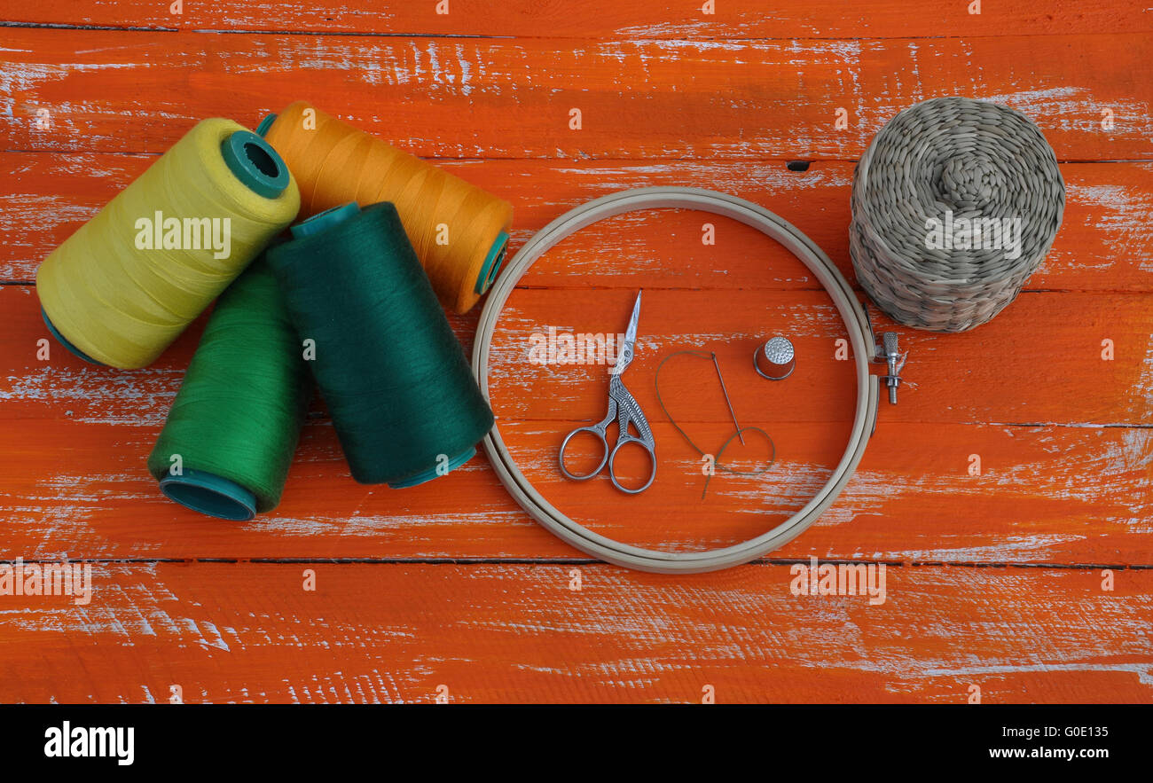 Coil green threads on metal hi-res stock photography and images - Alamy