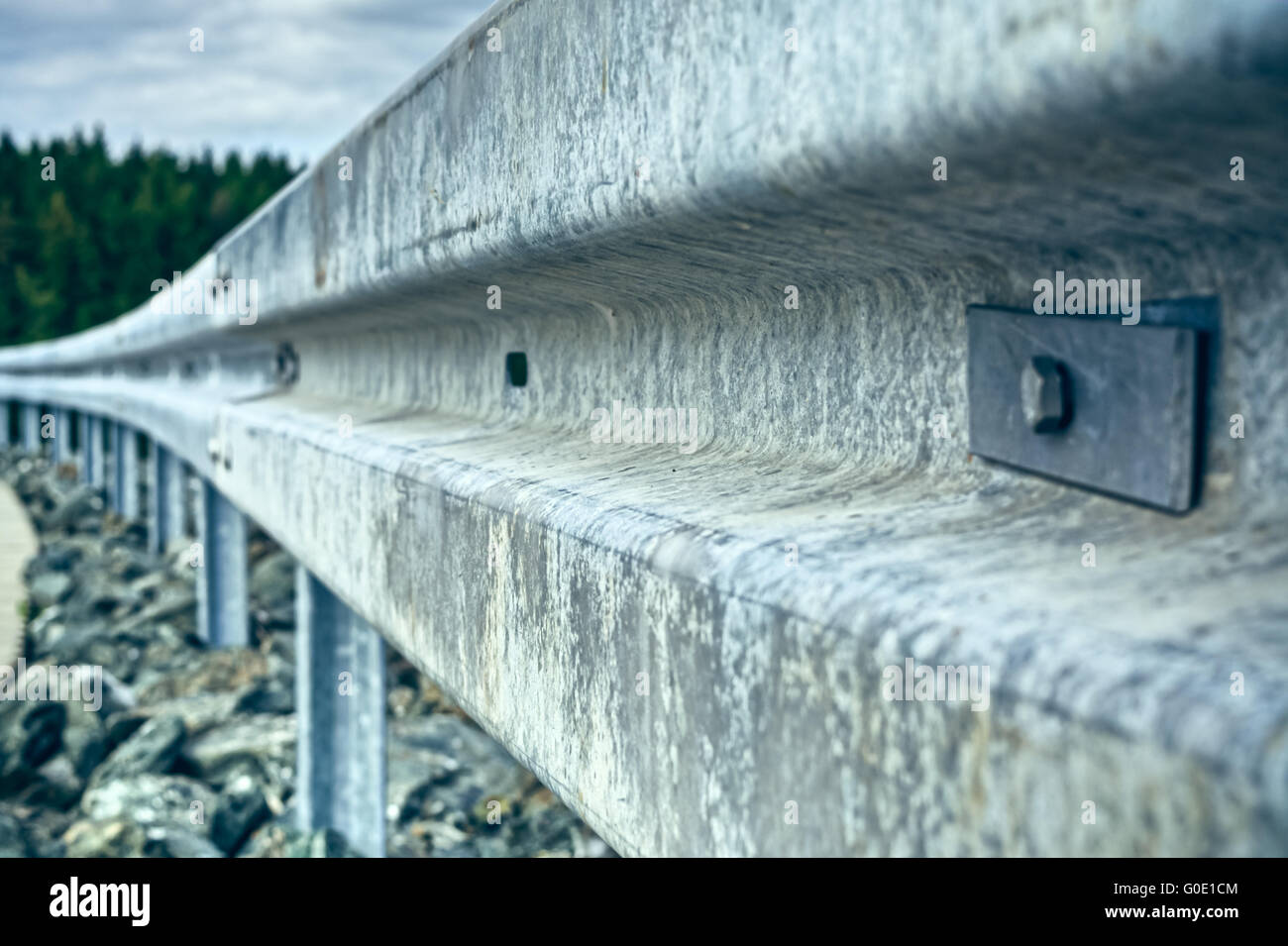 Steel crash barrier hi-res stock photography and images - Alamy