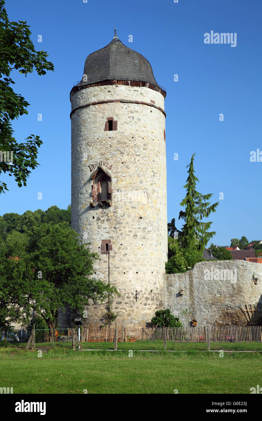 Medieval tower in Warburg, Germany Stock Photo - Alamy
