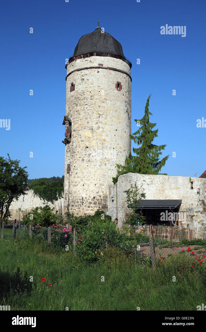 Medieval tower in Warburg, Germany Stock Photo - Alamy